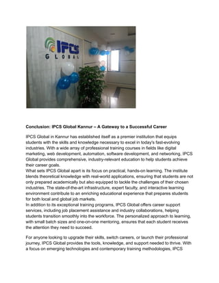 ipcs global kannur ,digital marketing ,automation,python | PDF