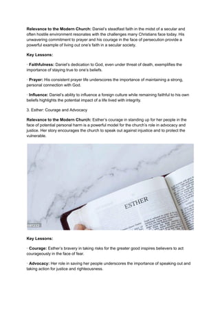 3 Heroes of Faith: David, Daniel, and Esther | PDF