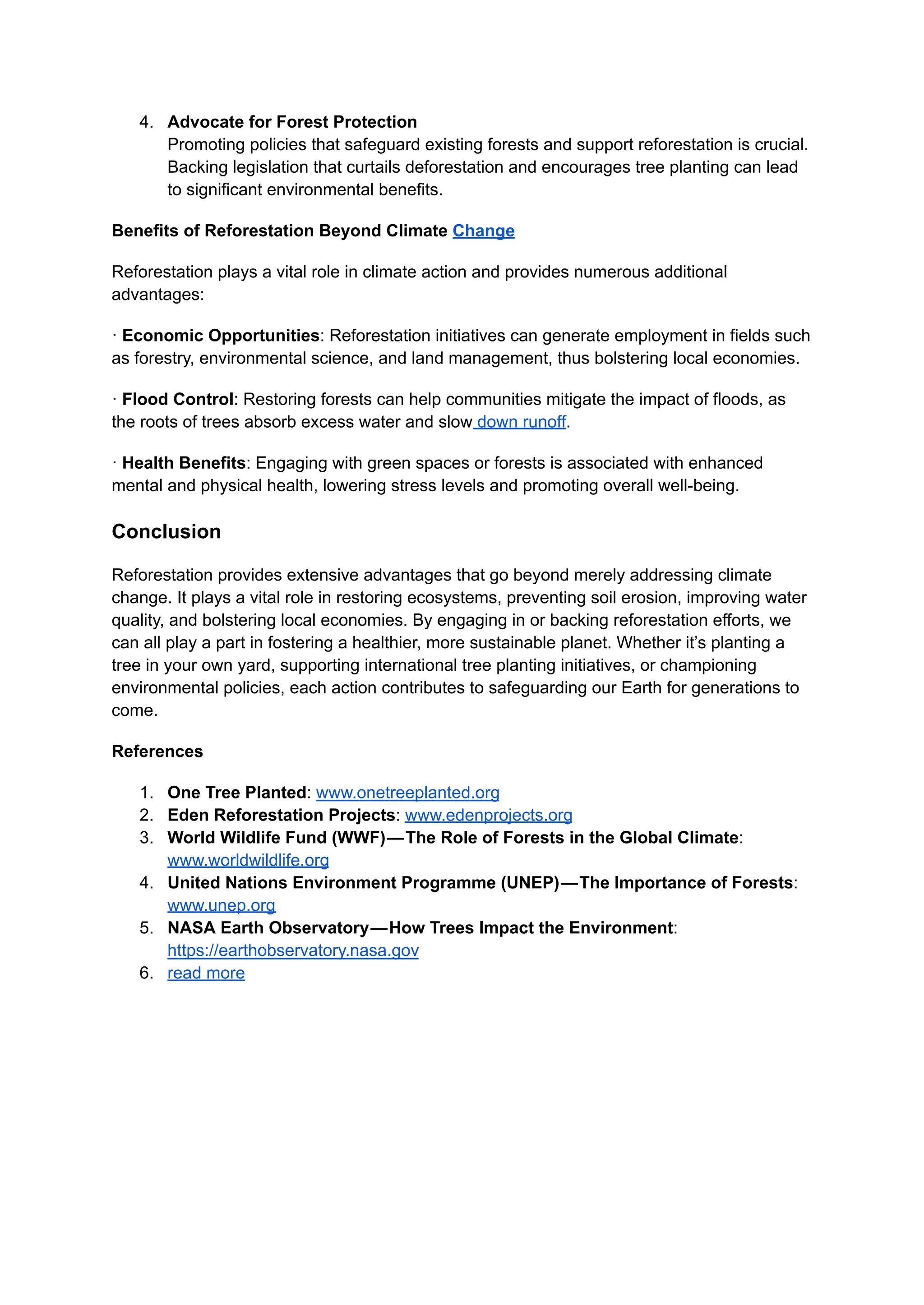 7 Surprising Benefits of Reforestation for a Healthier Earth | PDF