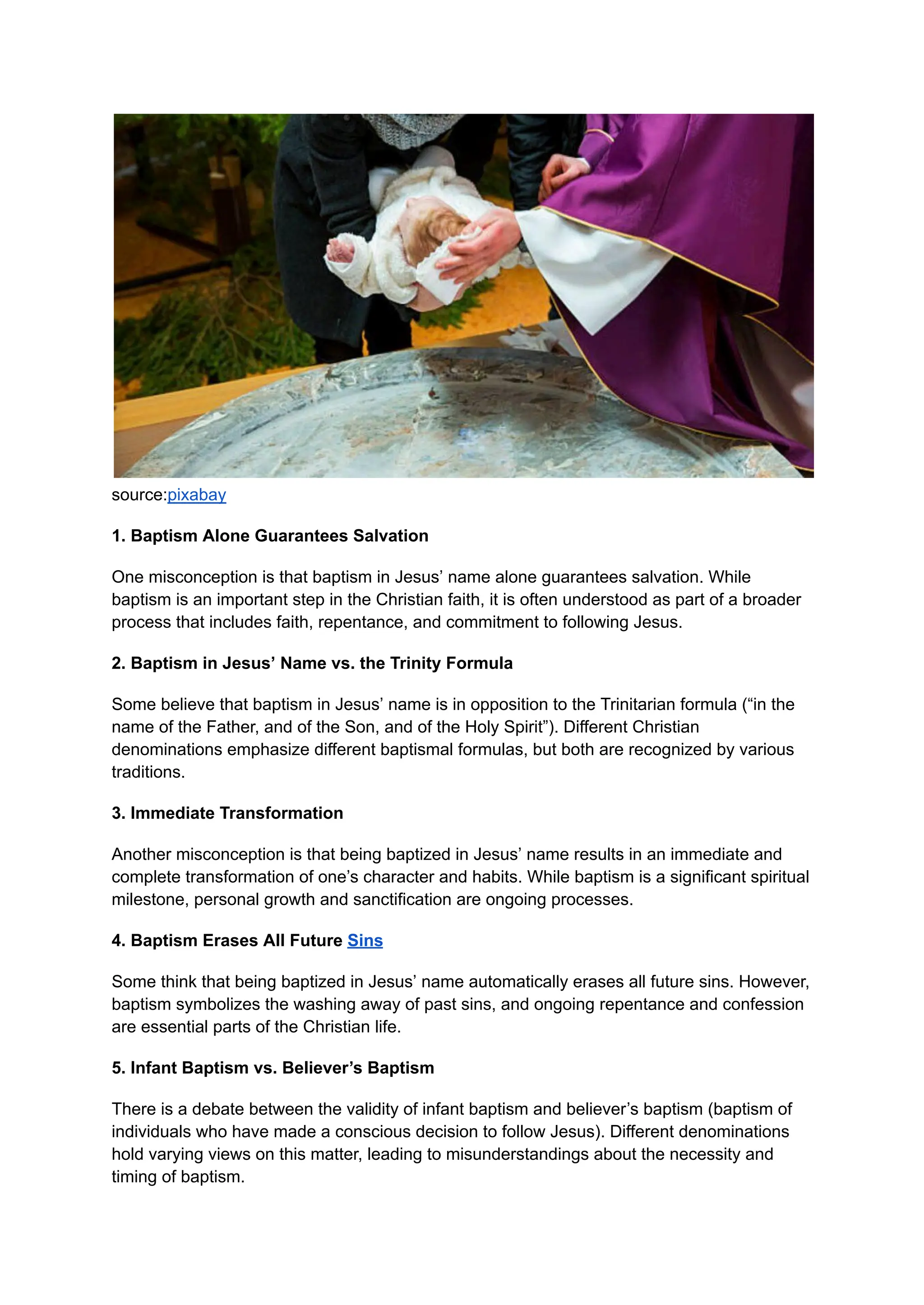 10 Spiritual Truths About Being Baptized in Jesus’ Name | PDF