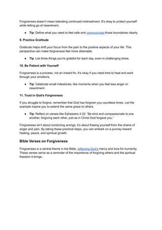 70 Times 7: Forgiveness According to Jesus | PDF