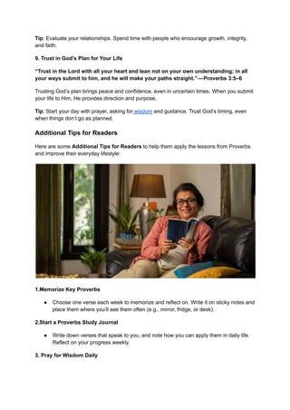 9 powerful Lessons from Proverbs to Improve Your Everyday Lifestyle | PDF