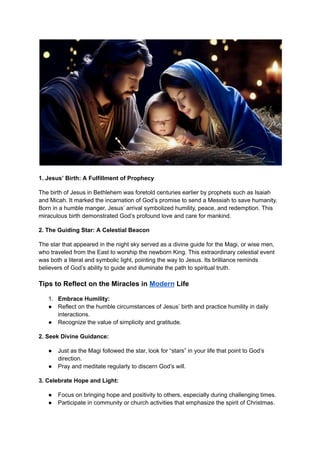 2 Miracles in 1 Night: Jesus’ Birth and the Guiding Star | PDF