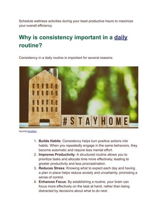 5 Essential Tools to Stay Consistent in Your Daily Routine | PDF