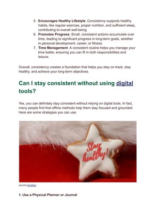 5 Essential Tools to Stay Consistent in Your Daily Routine | PDF