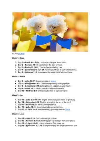 25 Days of Biblical Reflections for a Christ-Centered Advent | PDF