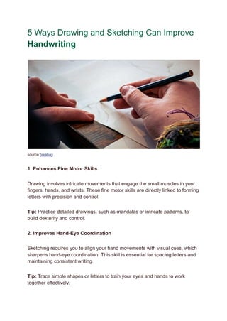 5 Ways Drawing and Sketching Can Improve Your Handwriting Skills | PDF