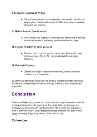 5 Ways Drawing and Sketching Can Improve Your Handwriting Skills | PDF