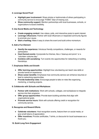 15 Inspiring Community Service Activity Ideas for Any Group | PDF