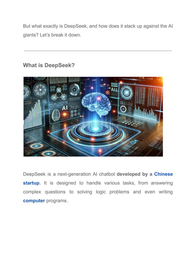 DeepSeek AI Review: The AI Chatbot Shaping the Future of Conversational AI | PDF