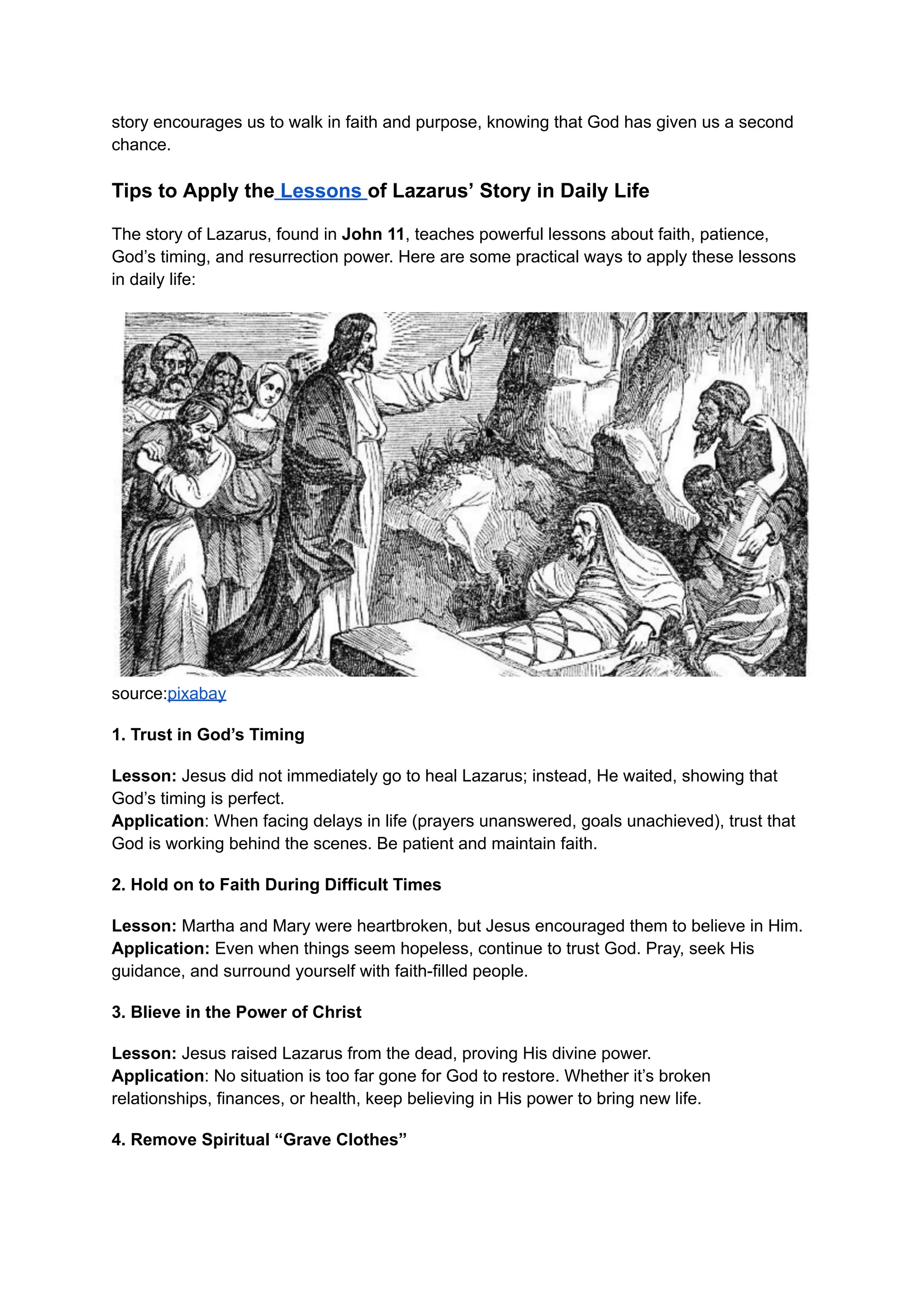 5 Reasons The Story Of Lazarus Still Inspires Us Today Pdf