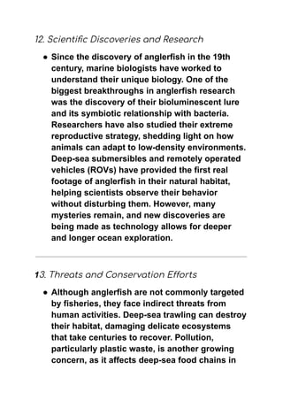 Anglerfish: The deep-sea predator with a light in the dark | PDF
