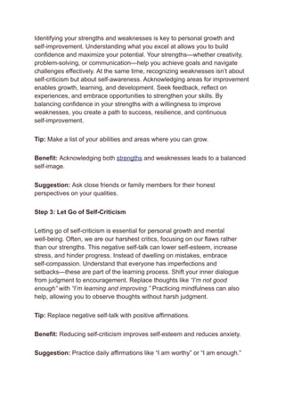 7 Steps to Self-Understanding and Acceptance | PDF