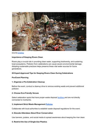 10 Best Tips to Clean the River During the Fair | PDF