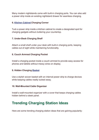 10 Hidden Charging Stations You Can Easily Make | PDF