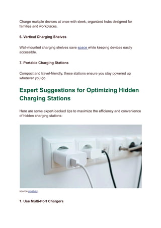10 Hidden Charging Stations You Can Easily Make | PDF