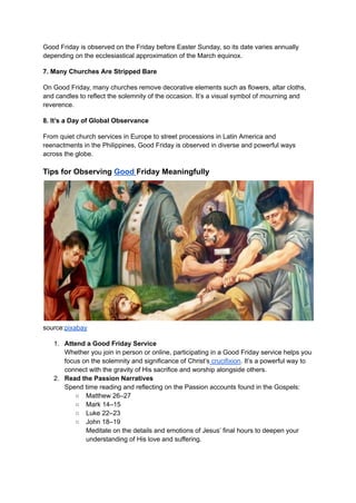 8 Things You Might Not Know About Good Friday | PDF