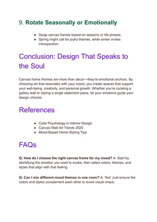 🖼️ 9 Canvas Frame Themes to Match Your Mood | PDF