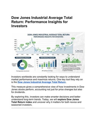 Dow Jones Industrial Average Total Return Explained: Historical Trends ...