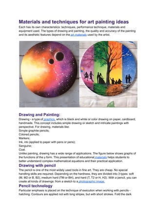 Materials and techniques for art painting ideas | PDF