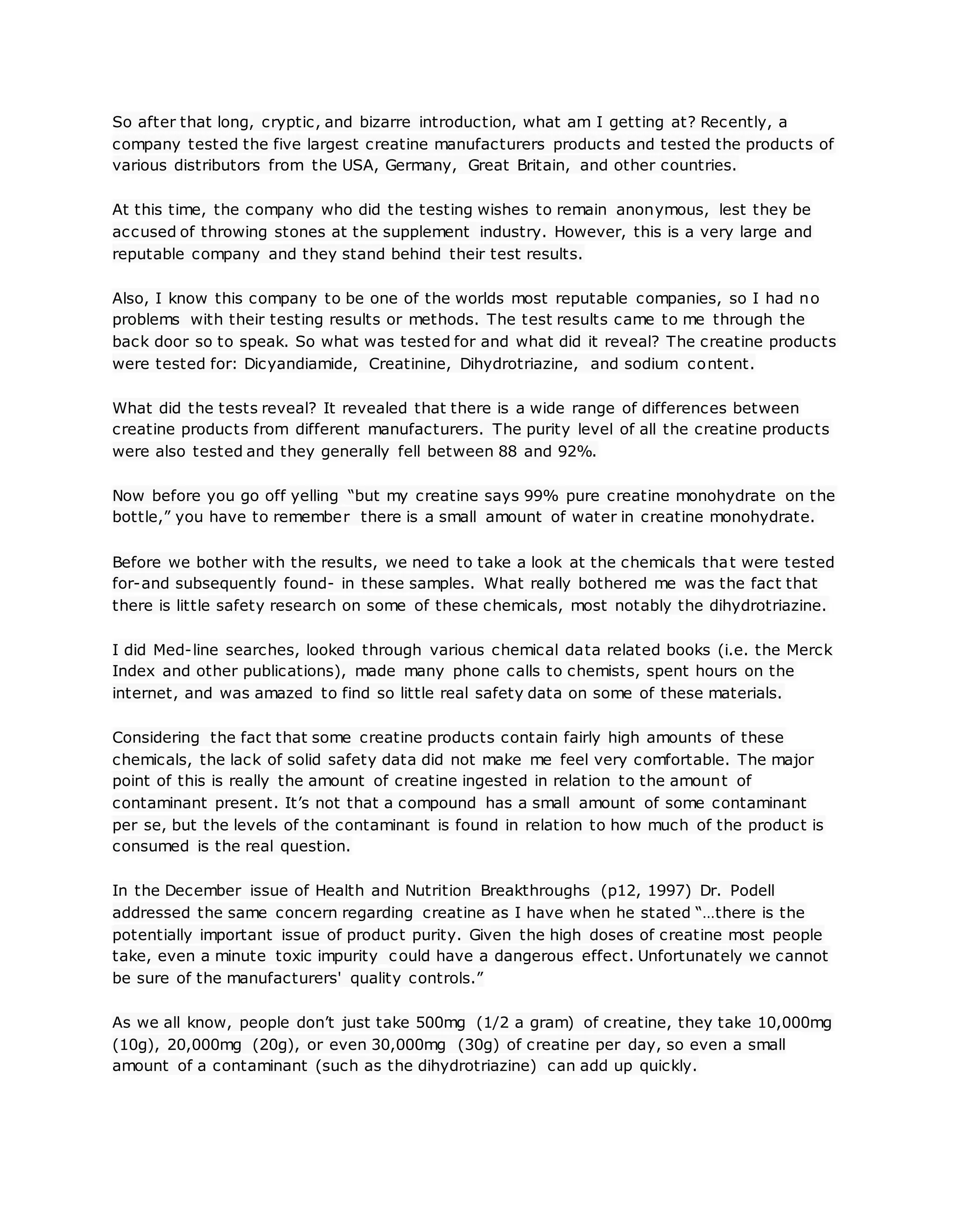 WHAT'S IN YOUR CREATINE | DOCX