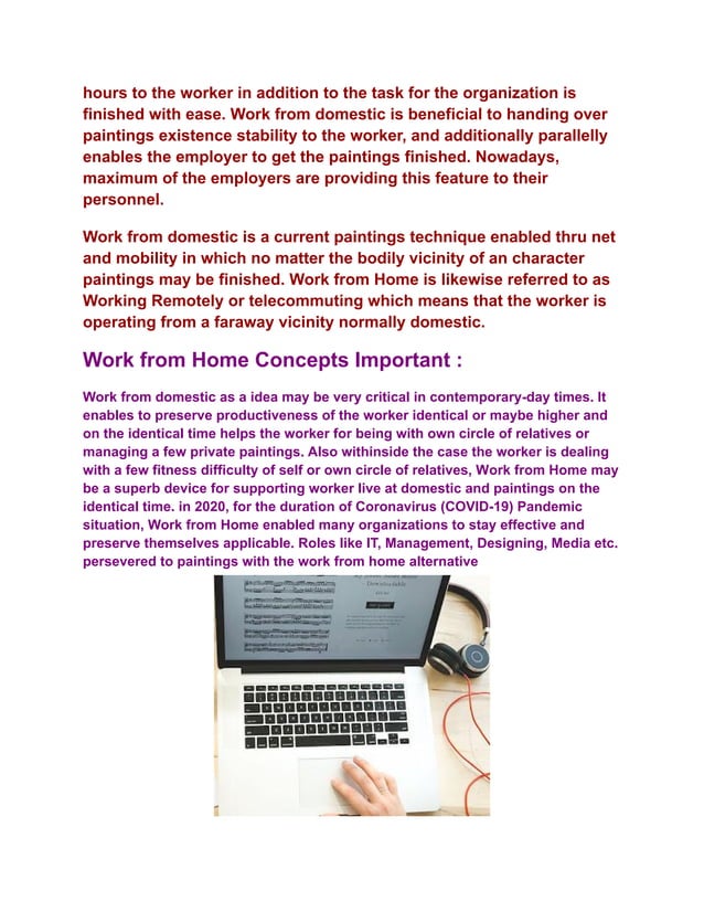 WORK FROM HOME JOB | PDF