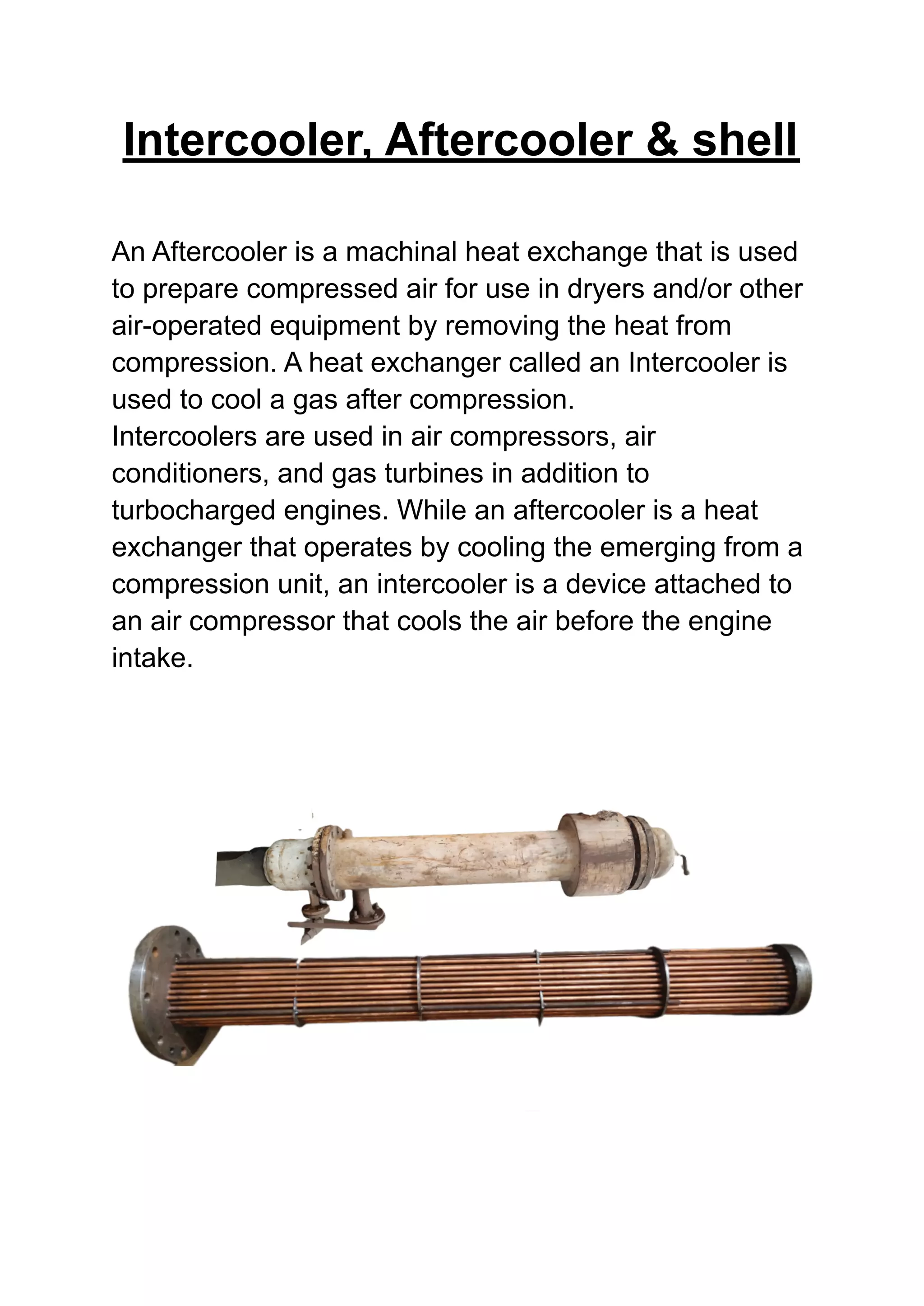 Intercooler, Aftercooler & Shell | PDF