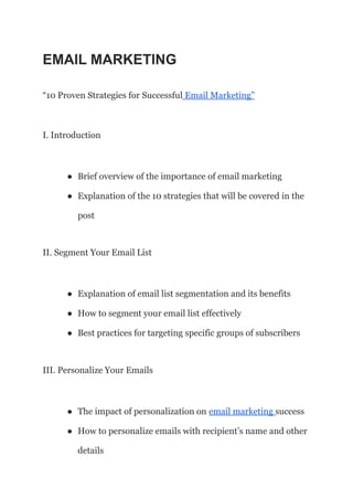 Email marketing | PDF