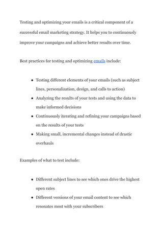 Email marketing | PDF