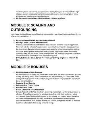 YouTube Mastery and Monetization | PDF