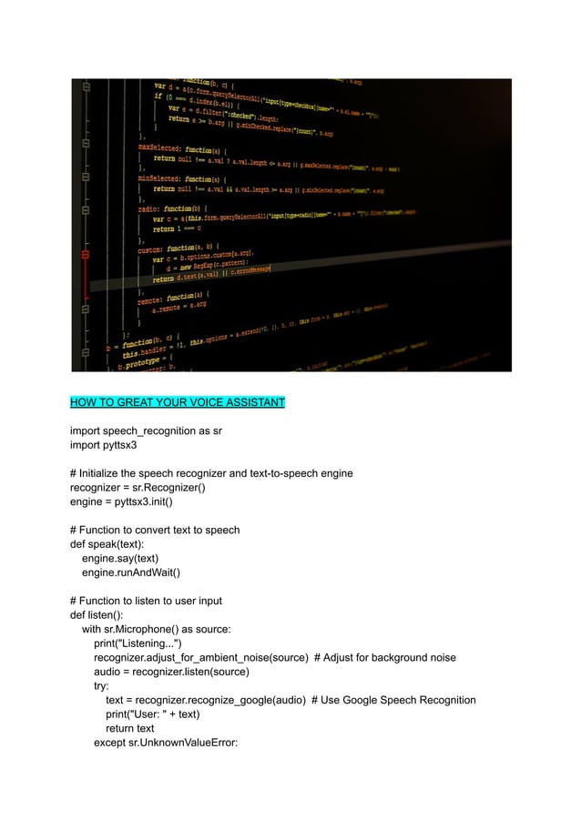 alexar voice assistant in python | PDF