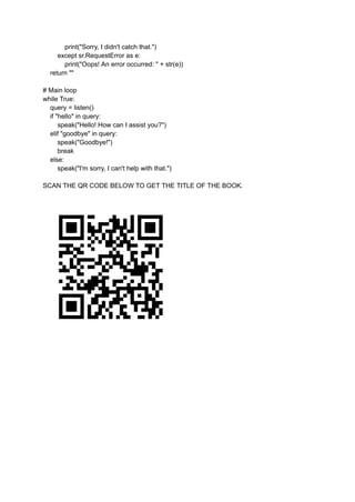 alexar voice assistant in python | PDF