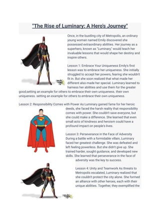 "The Rise of Luminary: A Hero's Journey" | PDF