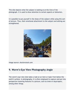 Photography Angles You Can Copy For Photoshoot | PDF