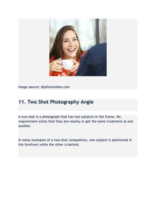 Photography Angles You Can Copy For Photoshoot | PDF | Photography ...