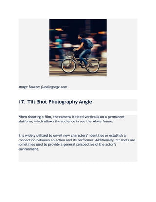Photography Angles You Can Copy For Photoshoot | PDF