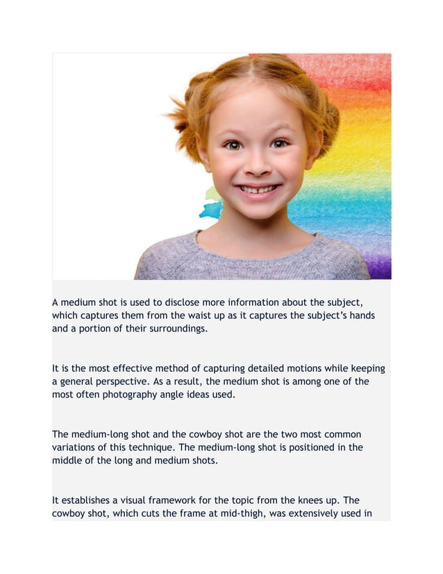 Photography Angles You Can Copy For Photoshoot | PDF | Photography ...