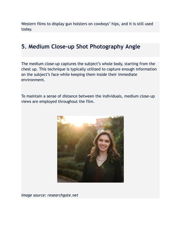 Photography Angles You Can Copy For Photoshoot | PDF | Photography ...
