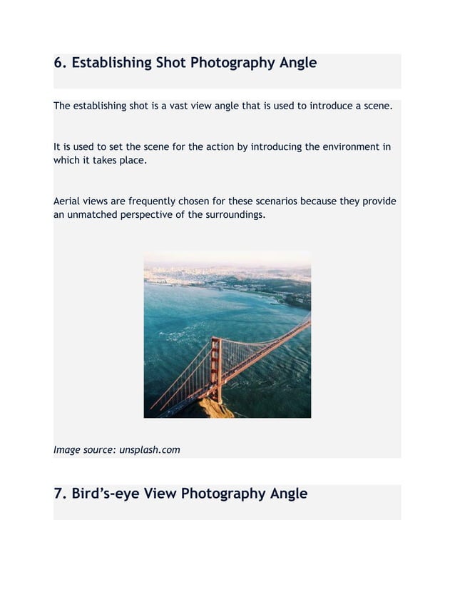Photography Angles You Can Copy For Photoshoot | PDF | Photography ...