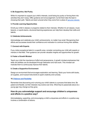 Discovering Your Child’s Unique Abilities | PDF