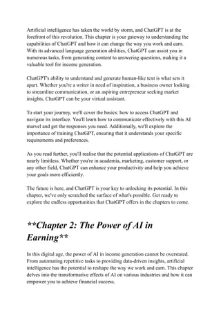 How to make money using chatgpt | PDF