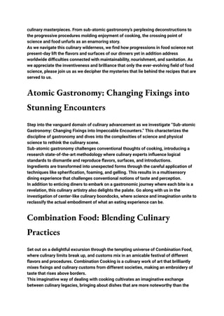 Savoring Global Food Science | PDF