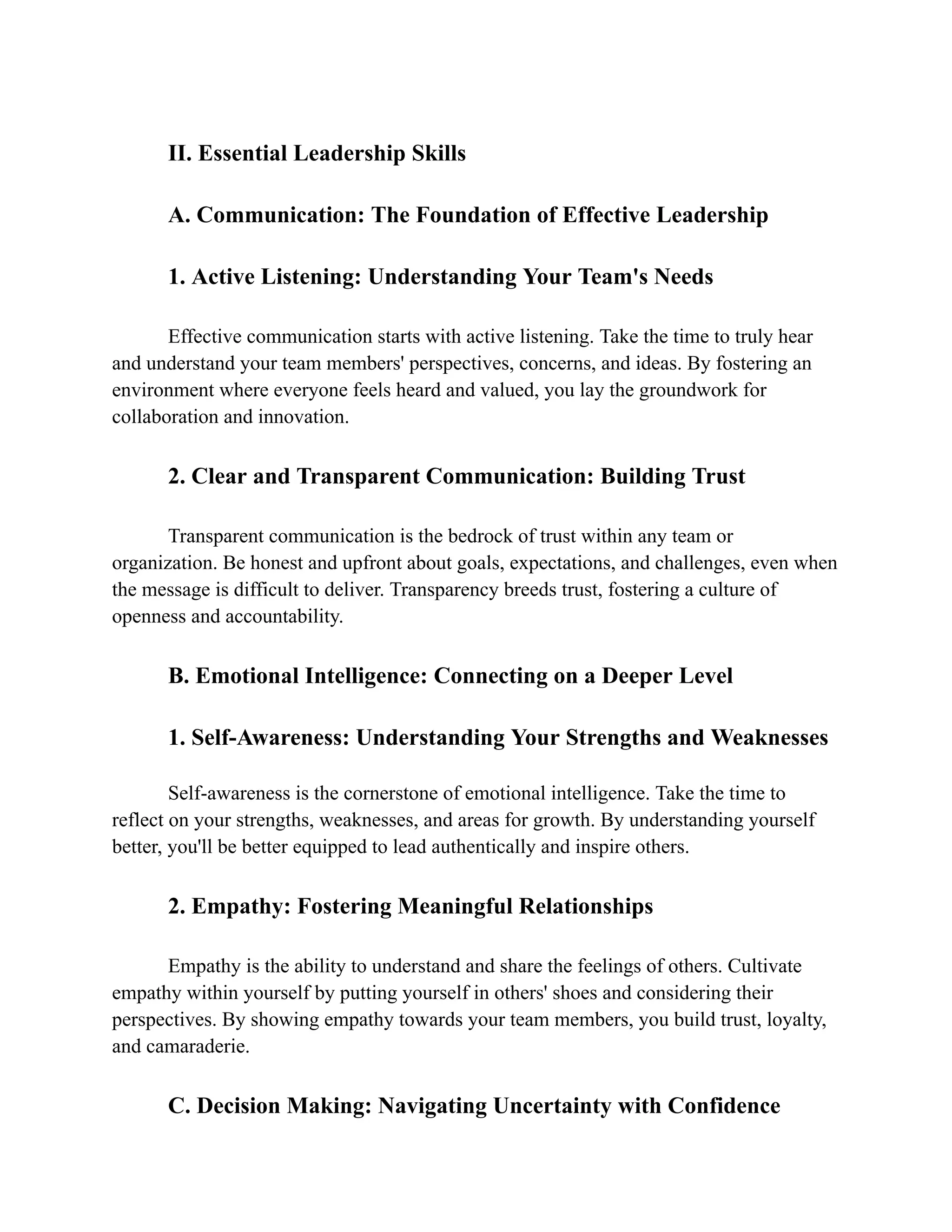 From Team Member to Leader: Developing Leadership Qualities | PDF