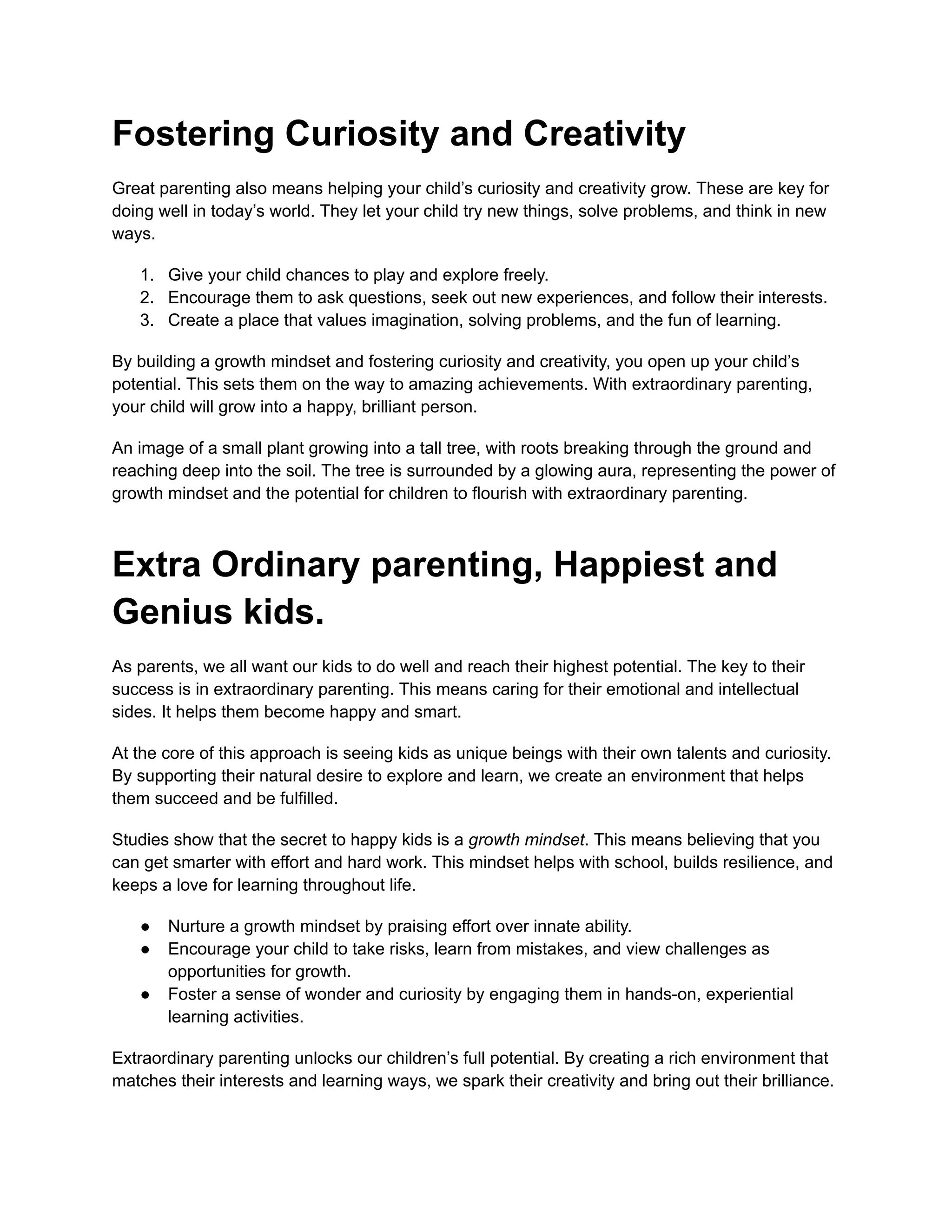Extraordinary Parenting: Raising Happy, Genius Kids | PDF | Parenting ...