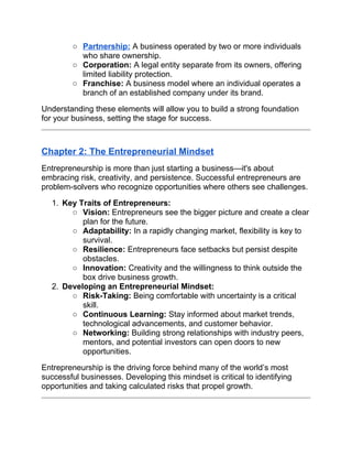 Mastering the Art of Business: A Guide to Success | DOCX