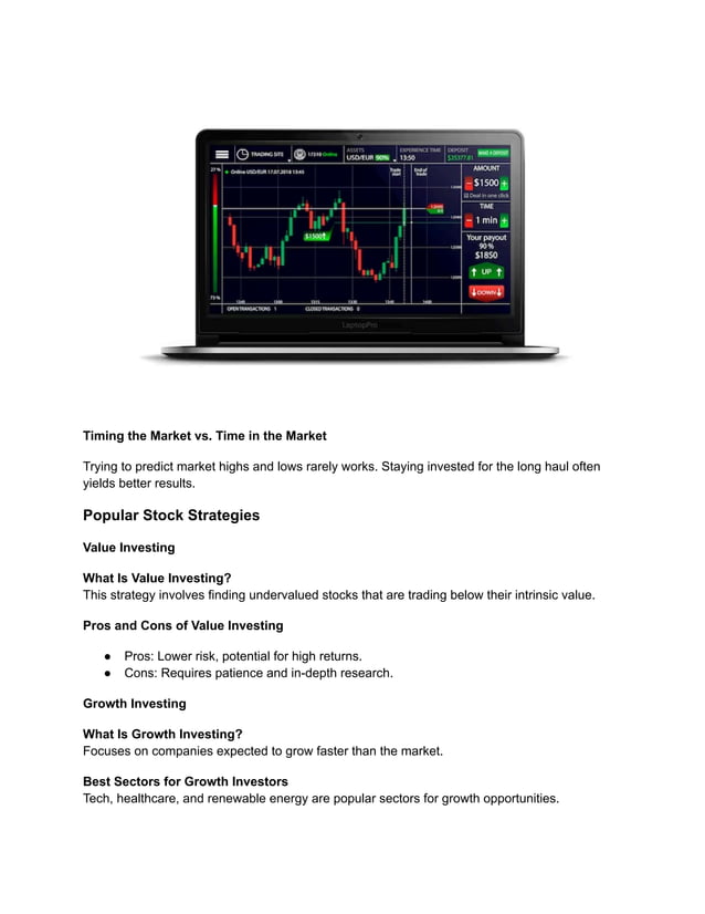 Investing in the stock market can feel overwhelming | PDF