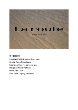 14 stylish modern fonts for brand identity | PDF