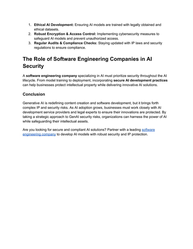GenAI Security Risks in Software Development | PDF