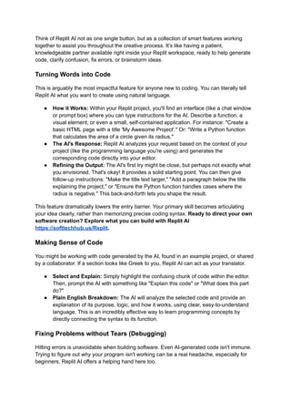 AI Software Creation: Build Apps Without Coding Using Replit's AI | PDF