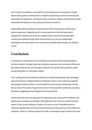 Success Tips for Qualtrics Surveys | PDF